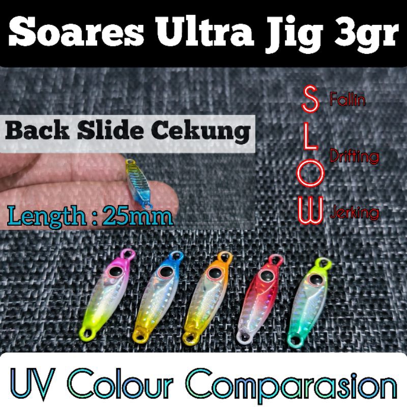 Jual UMPAN METAL JIG SOARES ULTRALIGHT MICRO STREAM FISHING 3GR [UMMJ05 ...