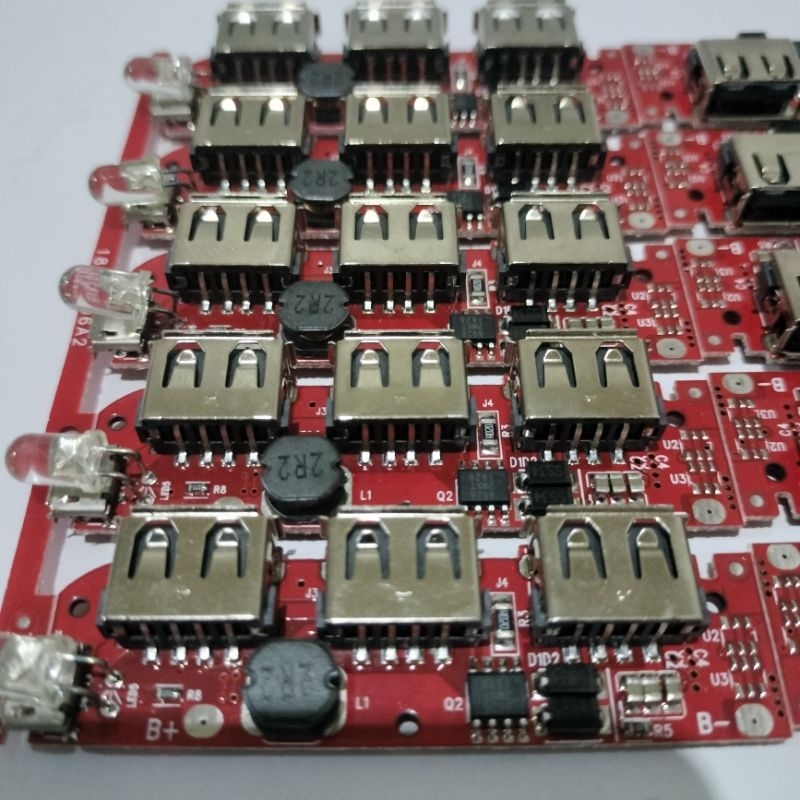 Jual Modul Mesin Power Bank Powerbank DIY 3 Slot USB Lampu Senter ...