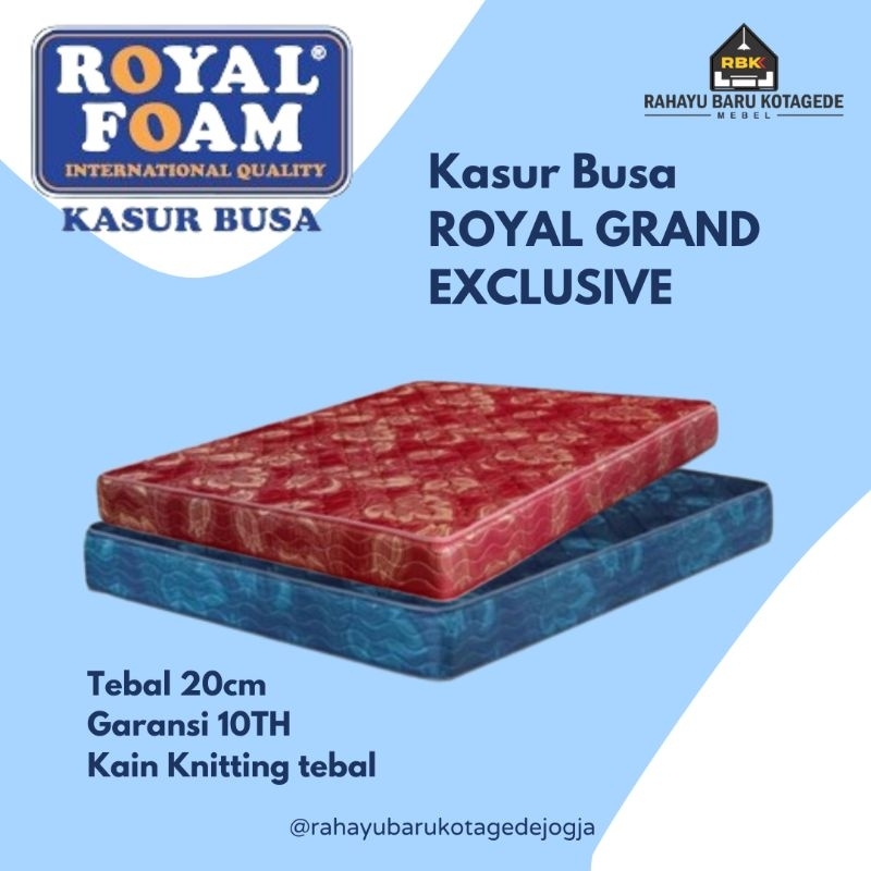 Jual PROMO Kasur Busa Royal Grand Exclusive 90x200 Royal Foam kasur ...
