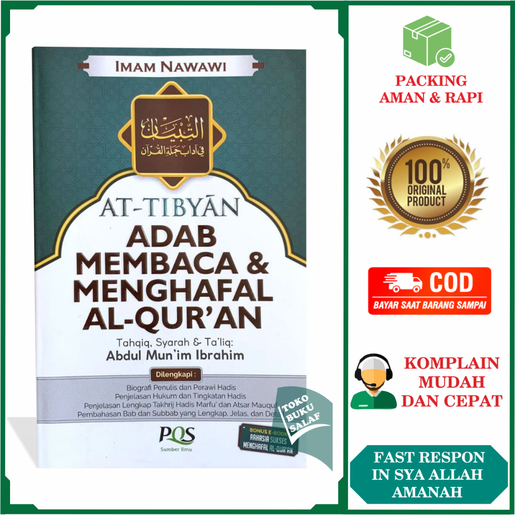 Jual At-Tibyan Adab Membaca dan Menghafal Al-Quran Karya Imam An Nawawi At Tibyan Penerbit ...