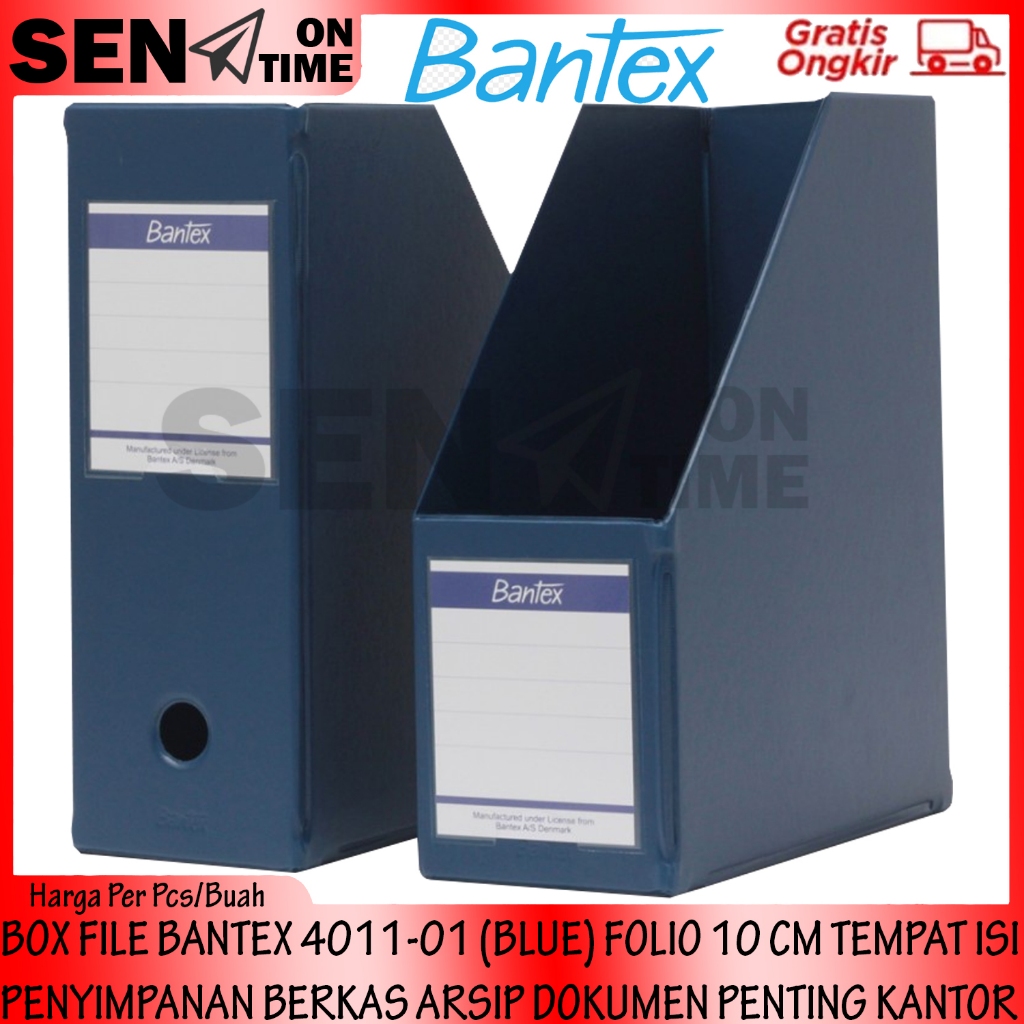 Jual Box File Bantex Jumbo 4011-01 (Blue) Folio 10 Cm Tempat Isi Penyimpanan Dokumen Berkas ...