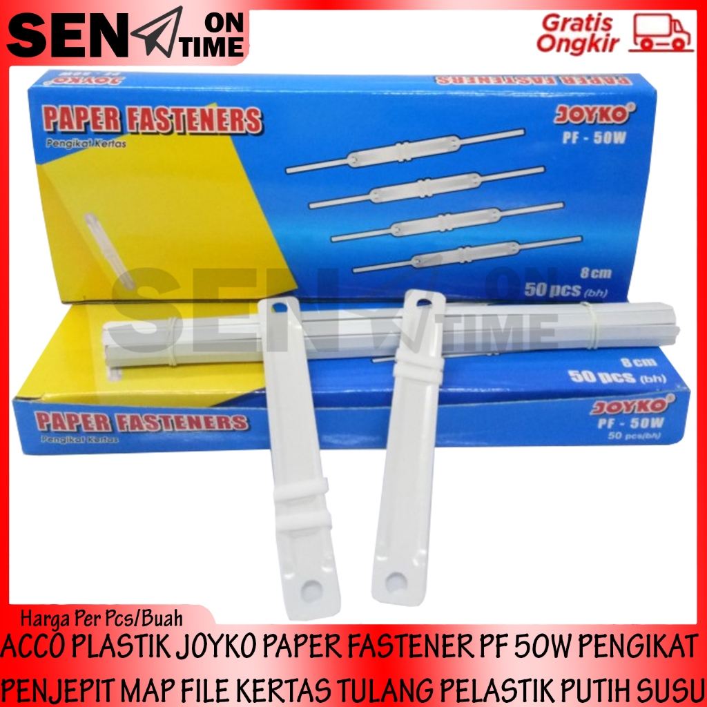 Jual Paper Fastener Pf 50w Acco Joyko Plastik Ikat Pengikat Penjepit ...