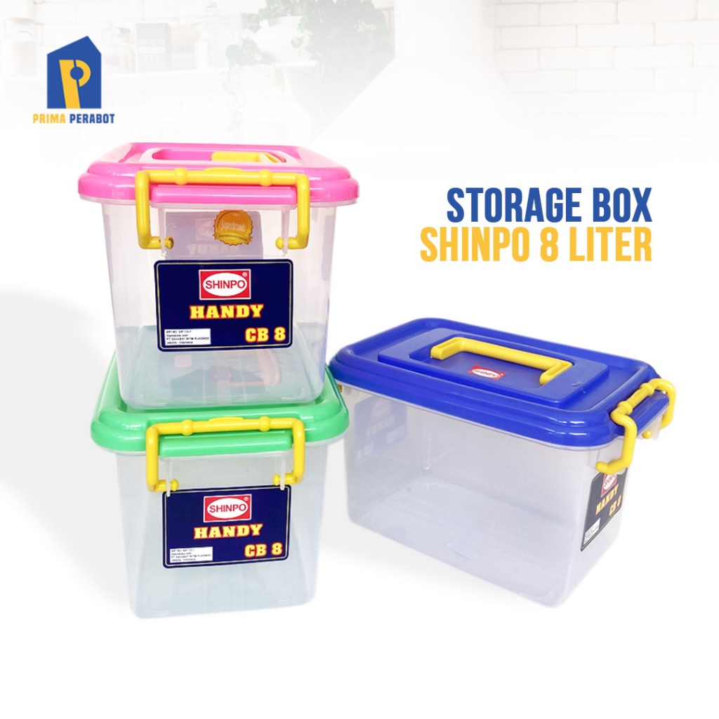 Jual Storage Box 8 Liter Handy Container Boks Shinpo CB 8 | Shopee ...