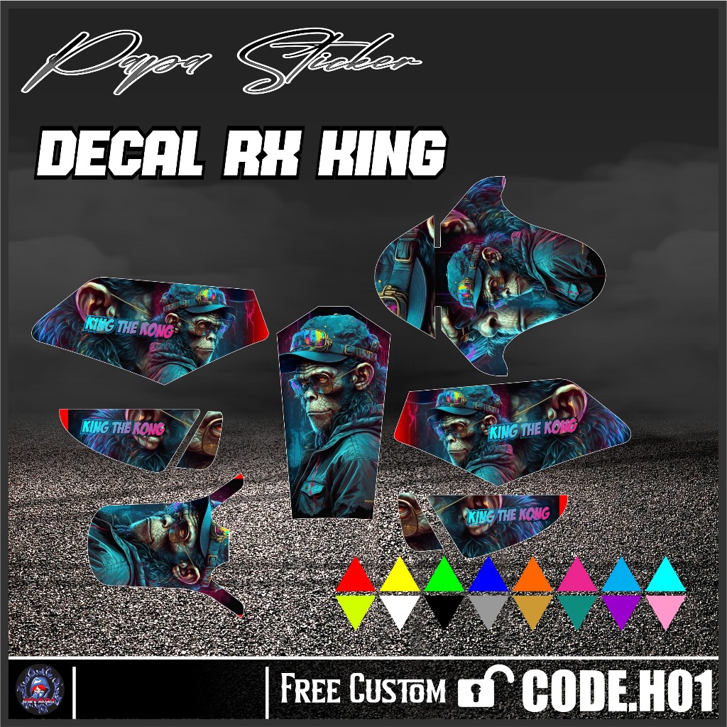 Jual Decal STIKER RX KING FULL BODY Sticker FullBody YAMAHA RX KING ...