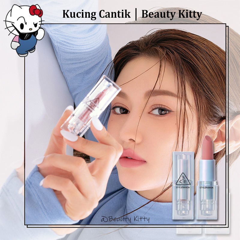 Jual 3CE Lipstick 3.5g/3CE Soft Matte Lipstick/New Ice Blue Tube Laser ...