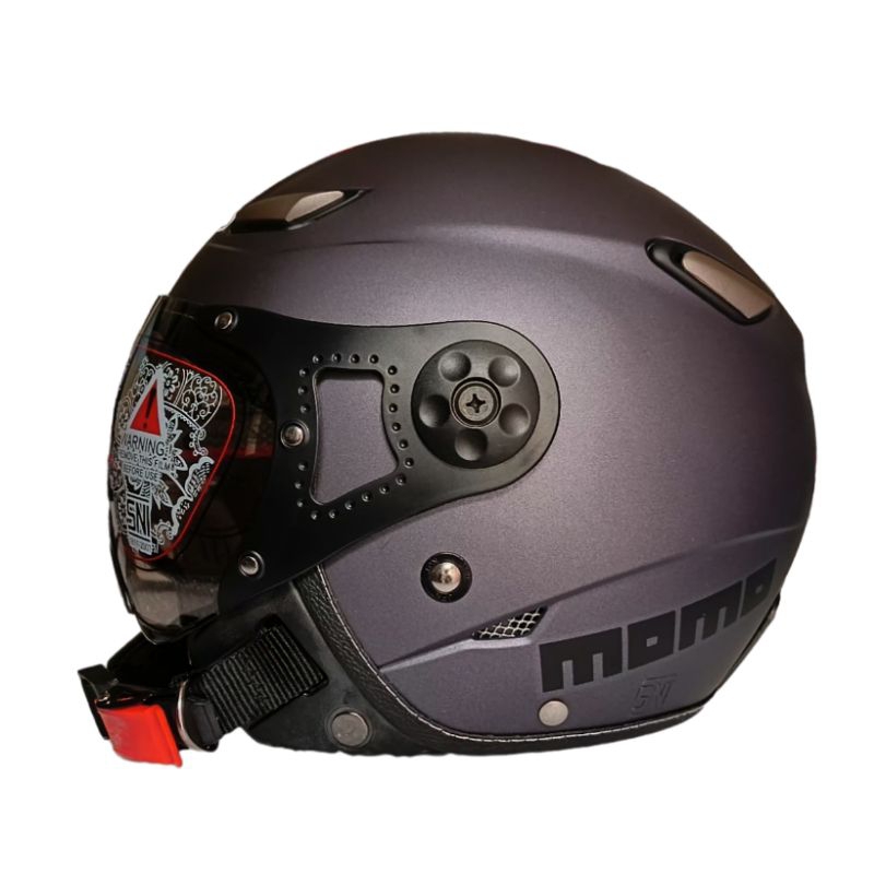 Jual Helm Retro Classic Jpn Momo Pilot Dof & Glossy | Shopee Indonesia
