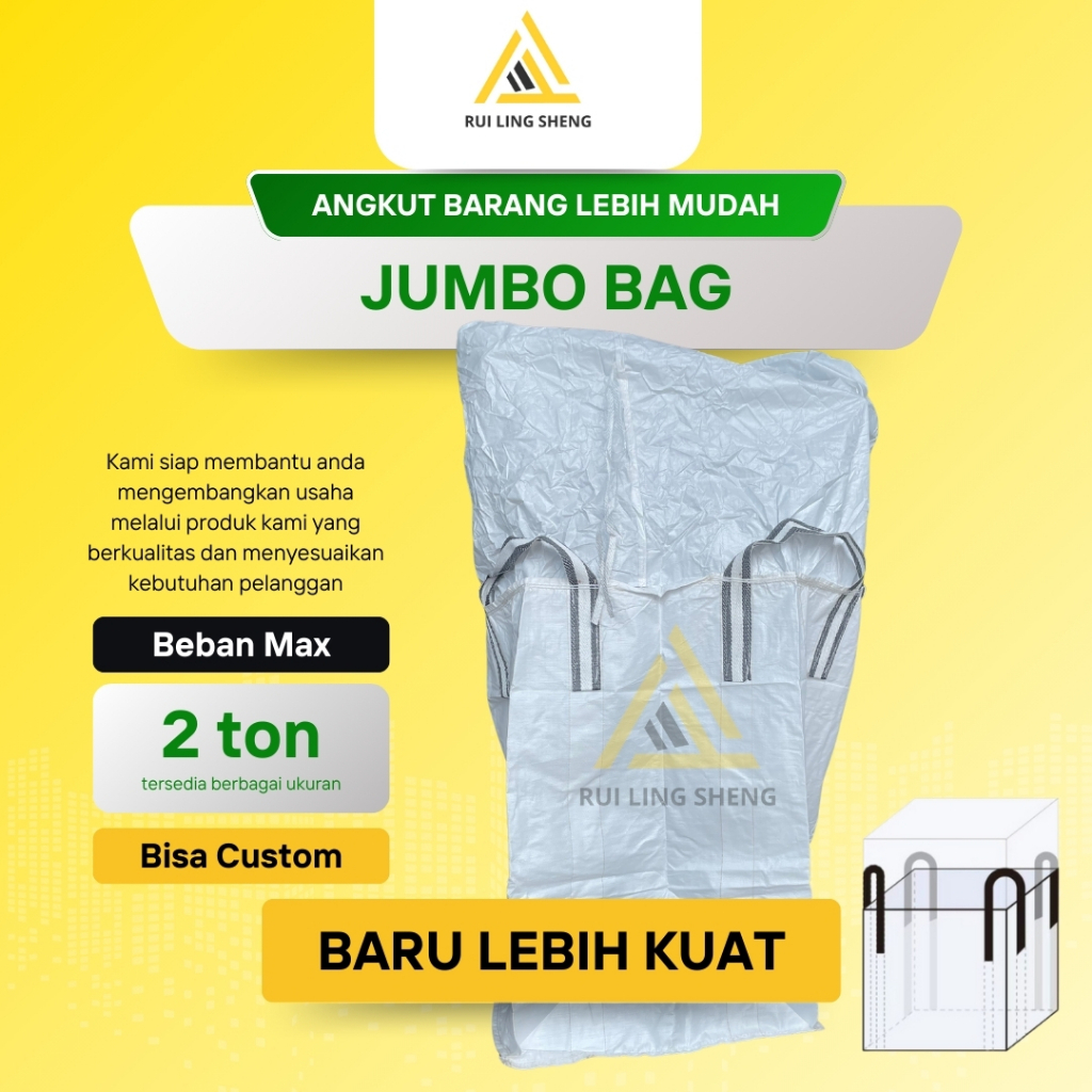 Jual Jumbo Bag 500 kg, 1 ton, 2 ton Model B2 (Top Daffle Bottom Spout ...