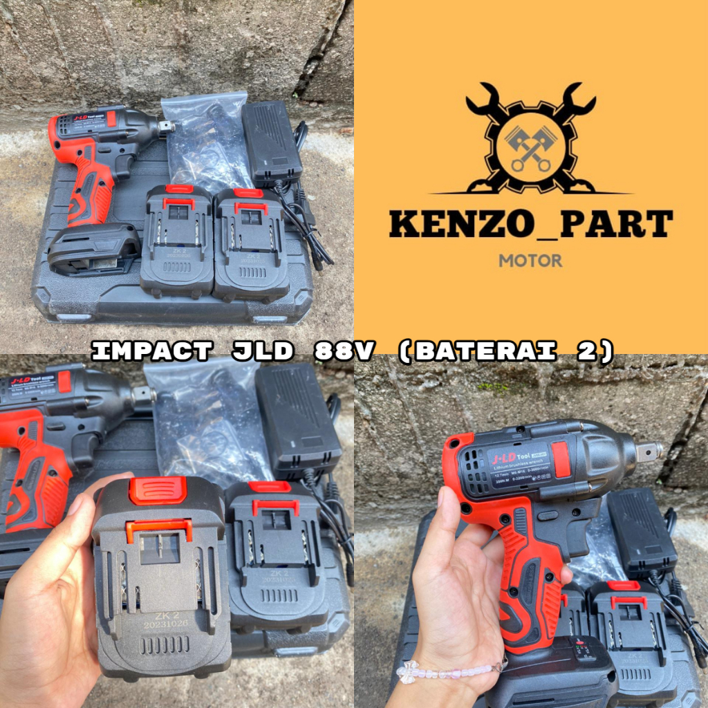 Jual JLD IMPACT BOR 88V MESIN BOR BATERAI JLD 88VF (BATERAI 2) IMPACT ...