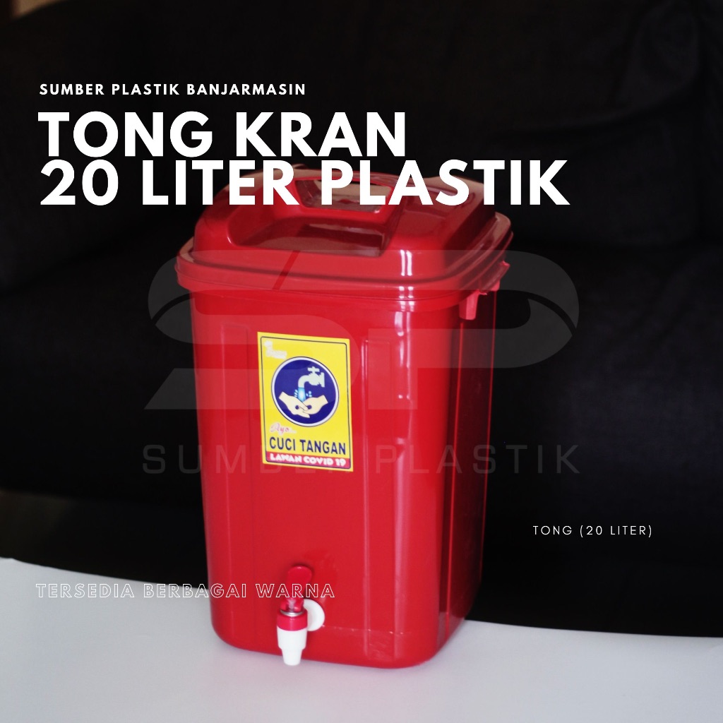 Jual Tong Kran Keran 20 Liter Tempat Air Cuci Tangan Portable Timba ...