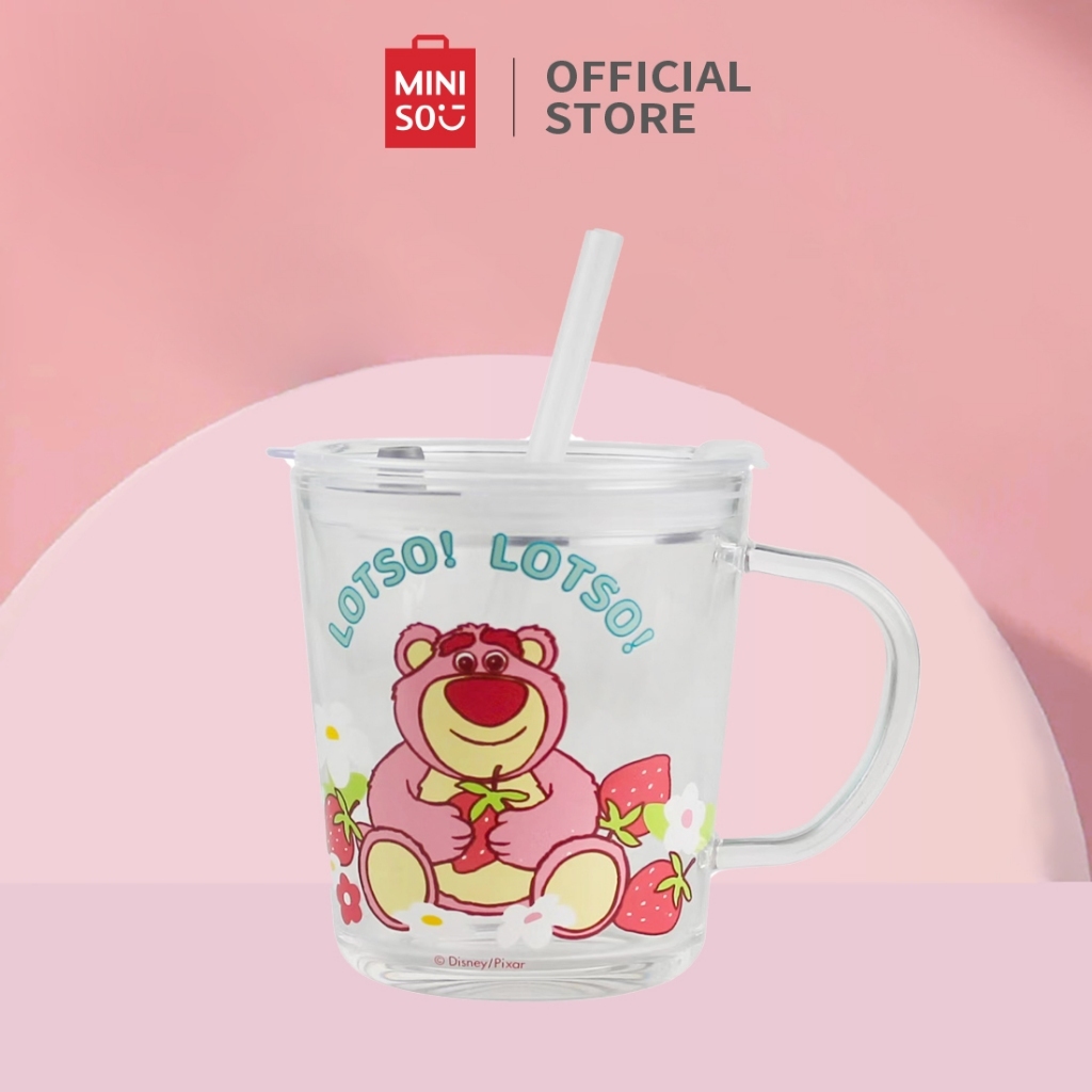 Jual MINISO x Disney Fruit Series Gelas Minum KACA 400mL Glass Sippy ...