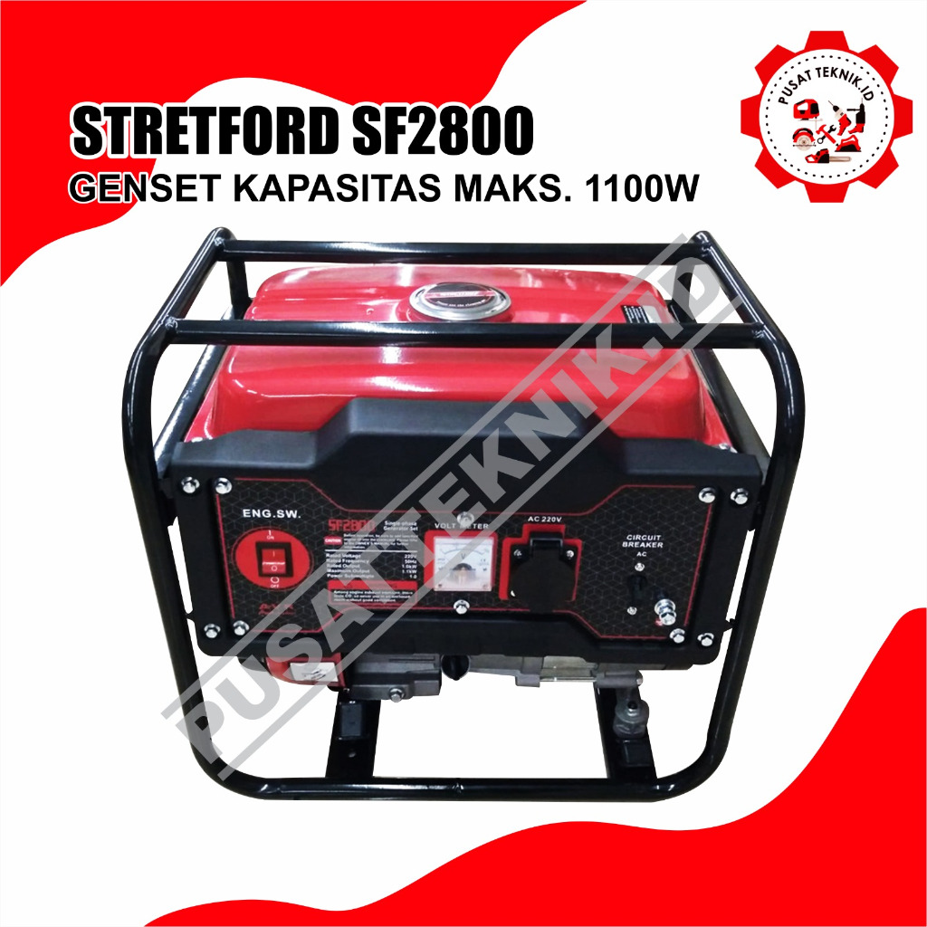 Jual GENSET STRETFORD SF 2800 GENERATOR OUTPUT 1000W | Shopee Indonesia