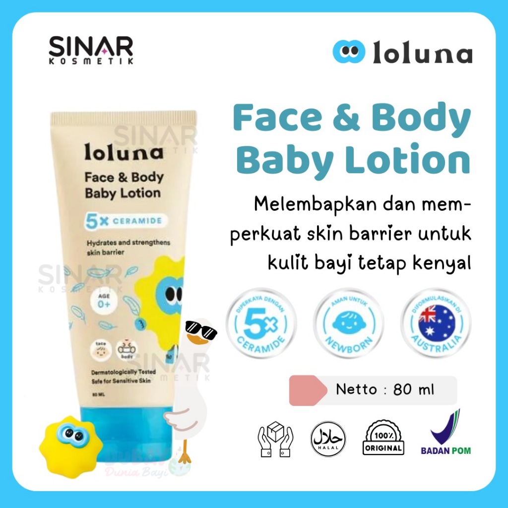 Jual Loluna Head to Toe Baby Wash 300ml / 100ml - Cerapair Baby Rash ...