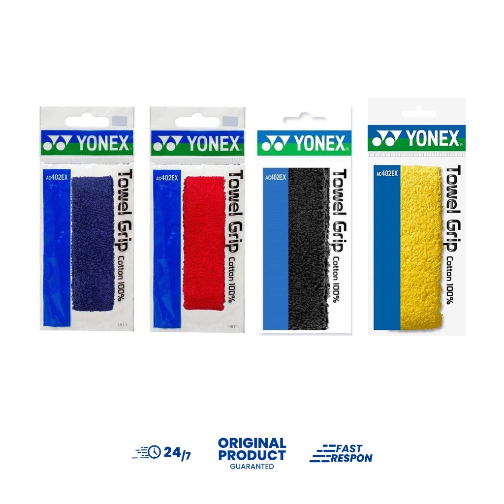 Jual GRIP HANDUK RAKET BADMINTON TENIS YONEX AC402EX TOWEL GP TEBAL ...