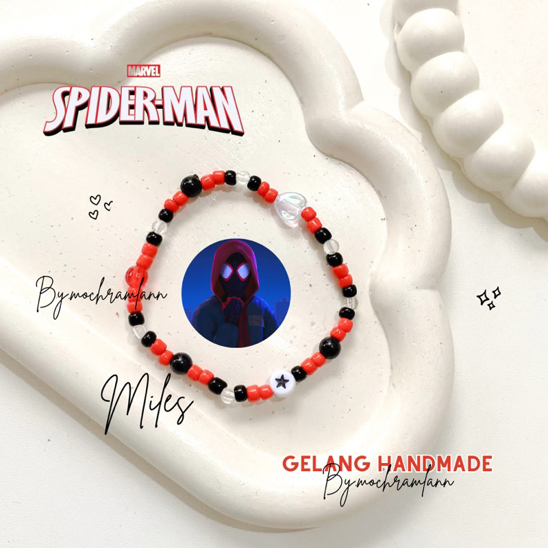 Jual Gelang Couple Spiderman Miles Morales & Gwen Stacy | Spiderman ...
