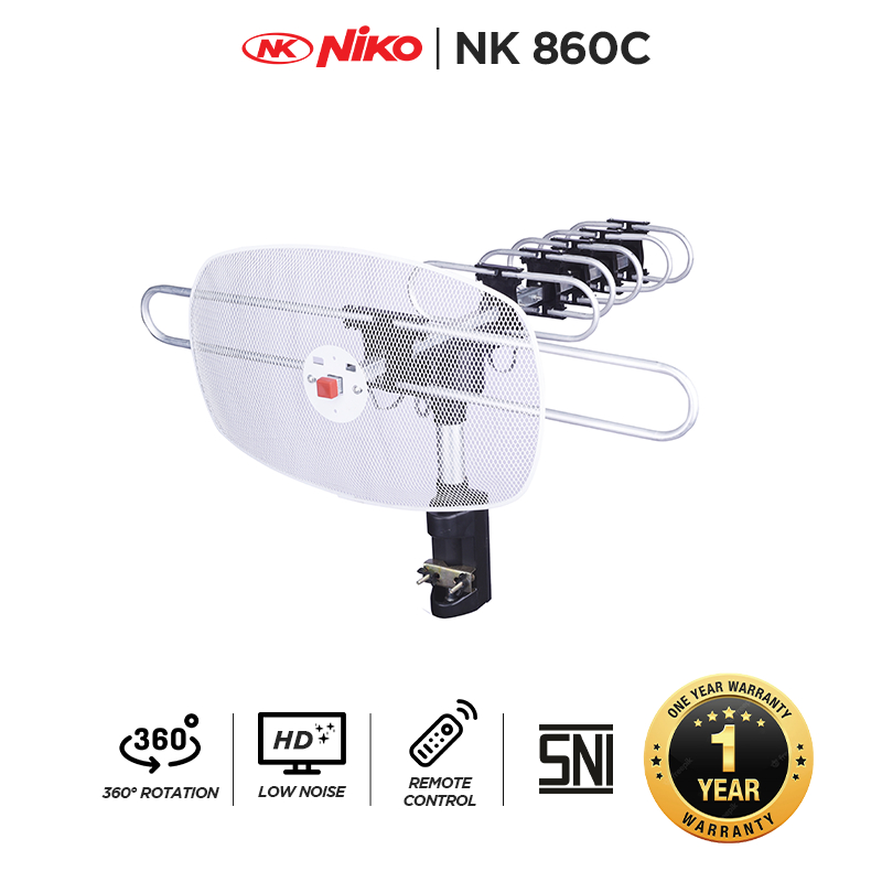 Jual Antenna NIKO NK-860C TV OUTDOOR - UHF VHF remote dan head ...