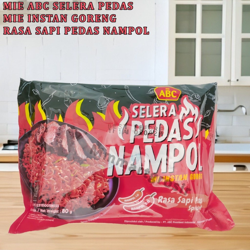 Jual Mie Abc Selera Pedas / Mi Instan Goreng / Mi Rasa Sapi Pedas ...