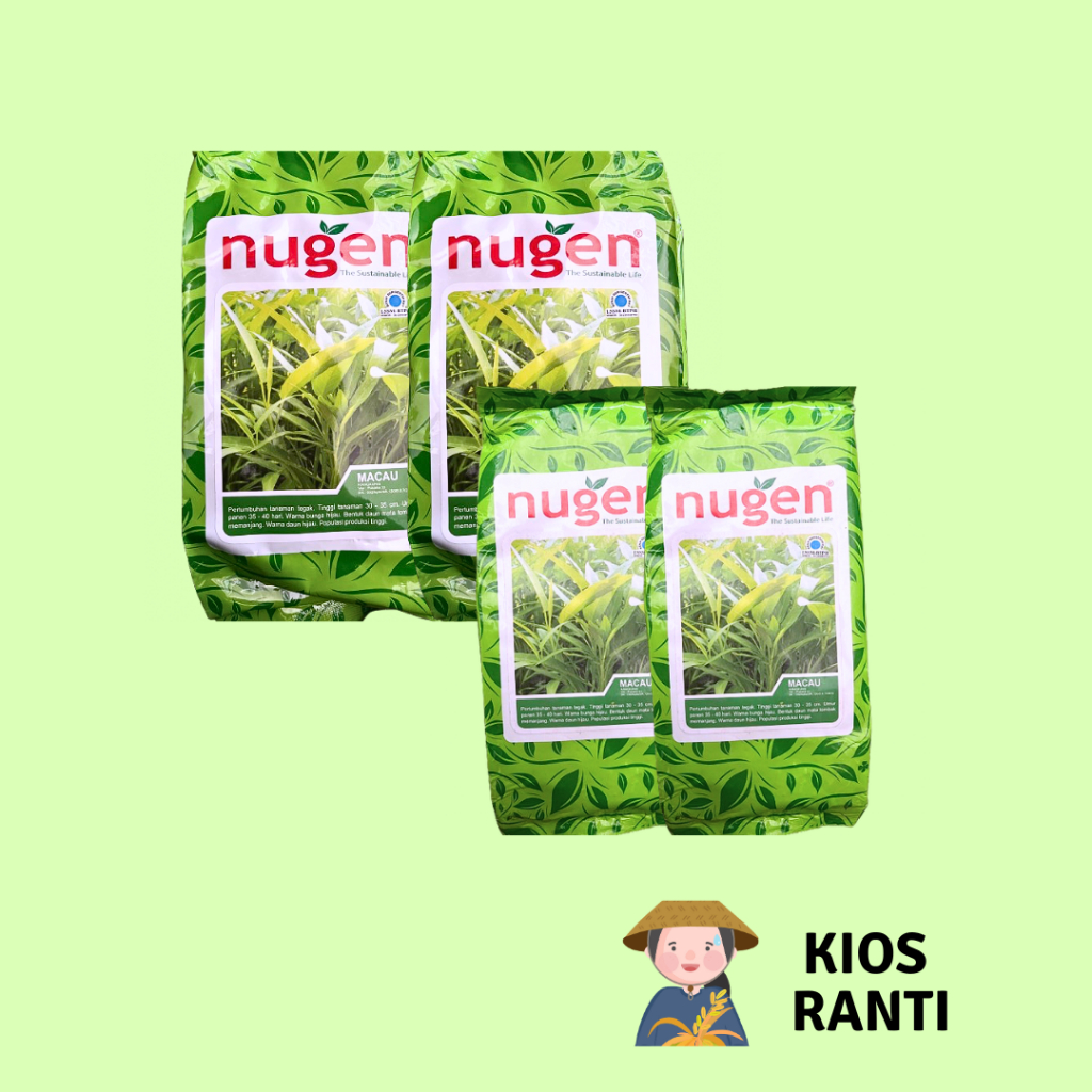 Jual Benih Kangkung Nugen Kemasan/Benih Kangkung Daun Sempit/Kemasan ...