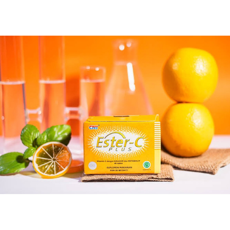 Jual Ester C Plus CNI Vitamin C Box / Strip isi 40 tablet Asli Original ...