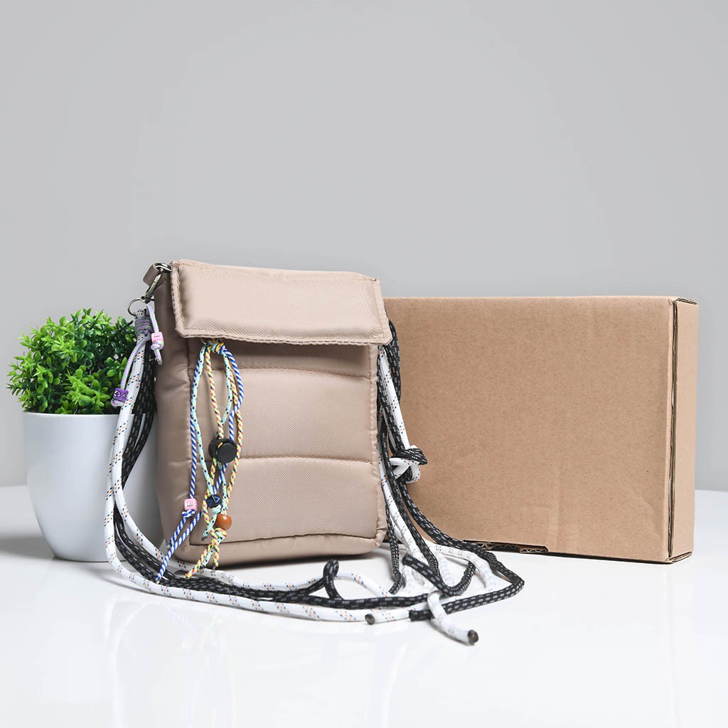 Jual Pocket Puffy Tas Wanita Parasut Puffy Bag Sling Phone Tas mini Tas ...