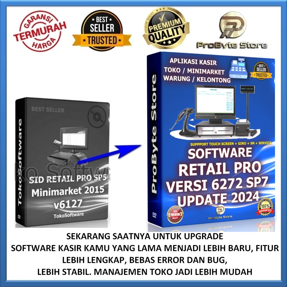 Jual SOFTWARE KASIR TOKO MINIMARKET APLIKASI PROGRAM PENJUALAN SID RETAIL PRO UNLIMITED FULL ...
