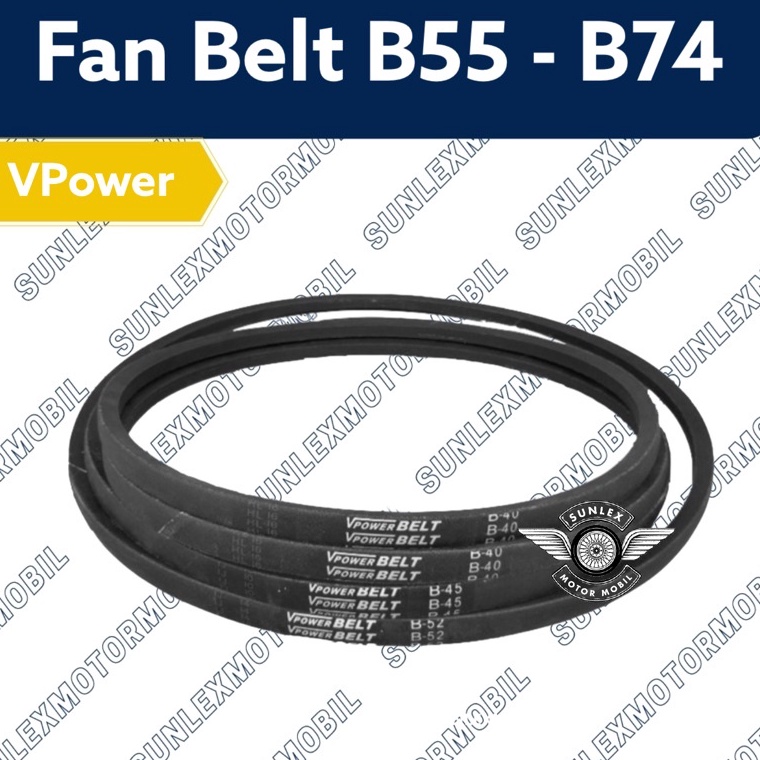 Jual kY FAN BELT VBELT TALI KIPAS TIPE B VPOWER BANDO B55 B56 B57 B59 B6 B61 B63 B64 B65 B68 B7 ...