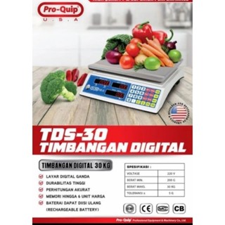 Jual Timbangan Digital 30 Kg Double Dislay TDS-30 / Timbangan Dapur ...