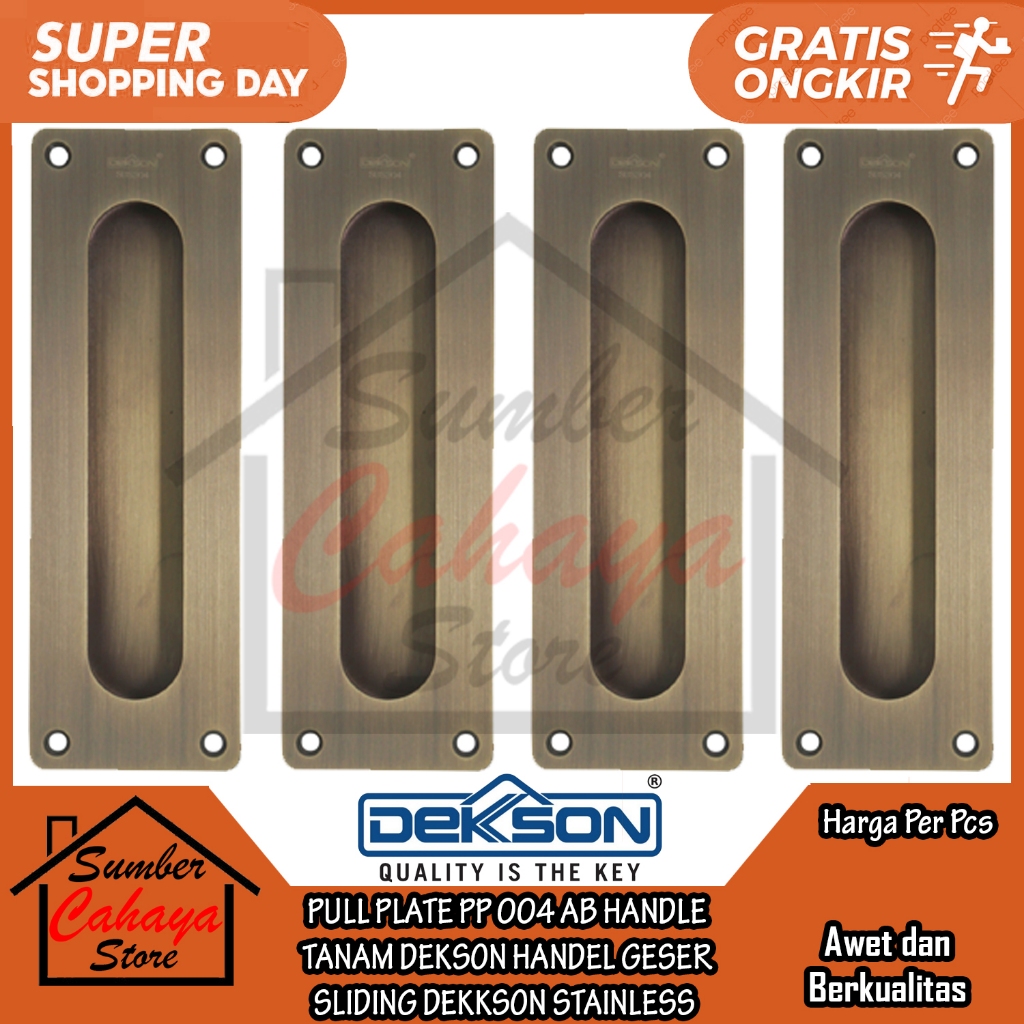 Jual Dekkson DKS PP 004 AB Handle Tanam Dekson Pull Plate Handel Pintu ...