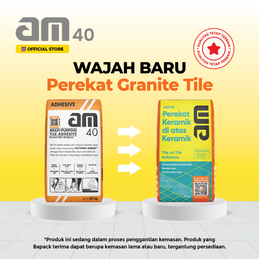 Jual AM Mortar AM 42 - Perekat Keramik Homogeneous kemasan 25kg ...