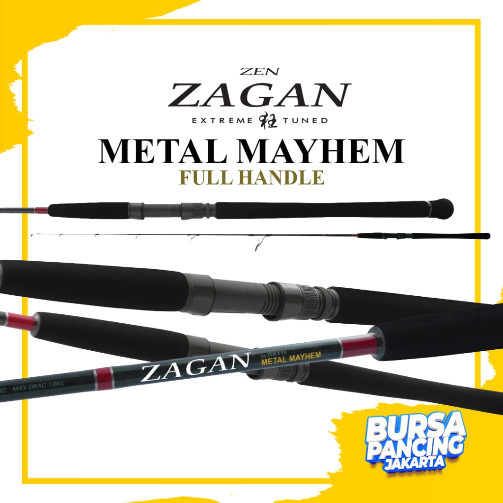 Jual ZEN ZAGAN Joran Spinning METAL MAYHEM 174cm Full Eva & Japan Style ...