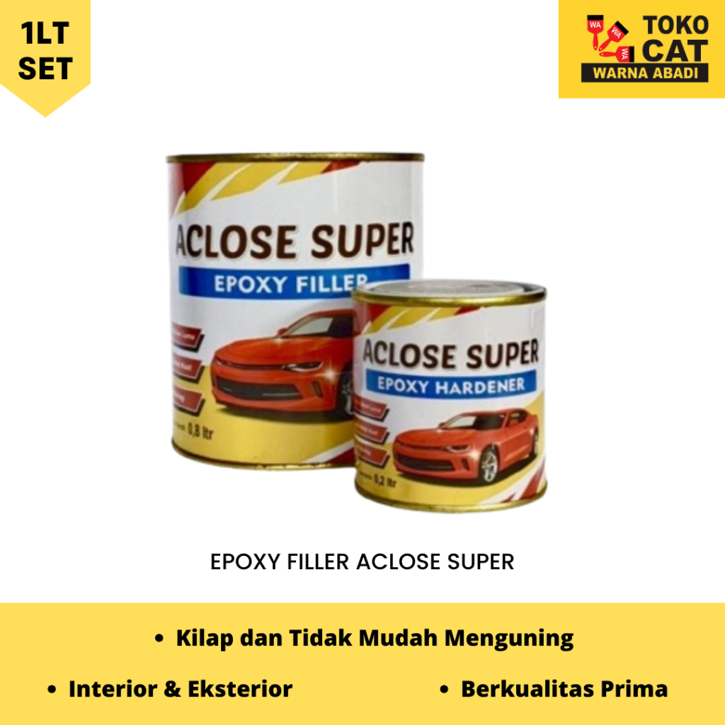 Jual Cat Epoxy Filler DNT Aclose Super 0.8 Liter | Shopee Indonesia