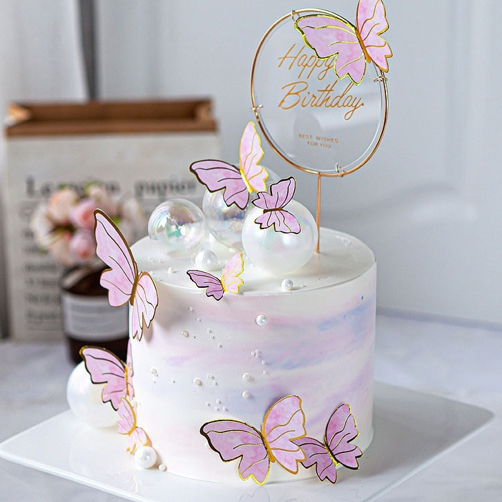 Jual Kupu-Kupu Hiasan Buket / Cake Topper Kue Ulang Tahun Toppr ...