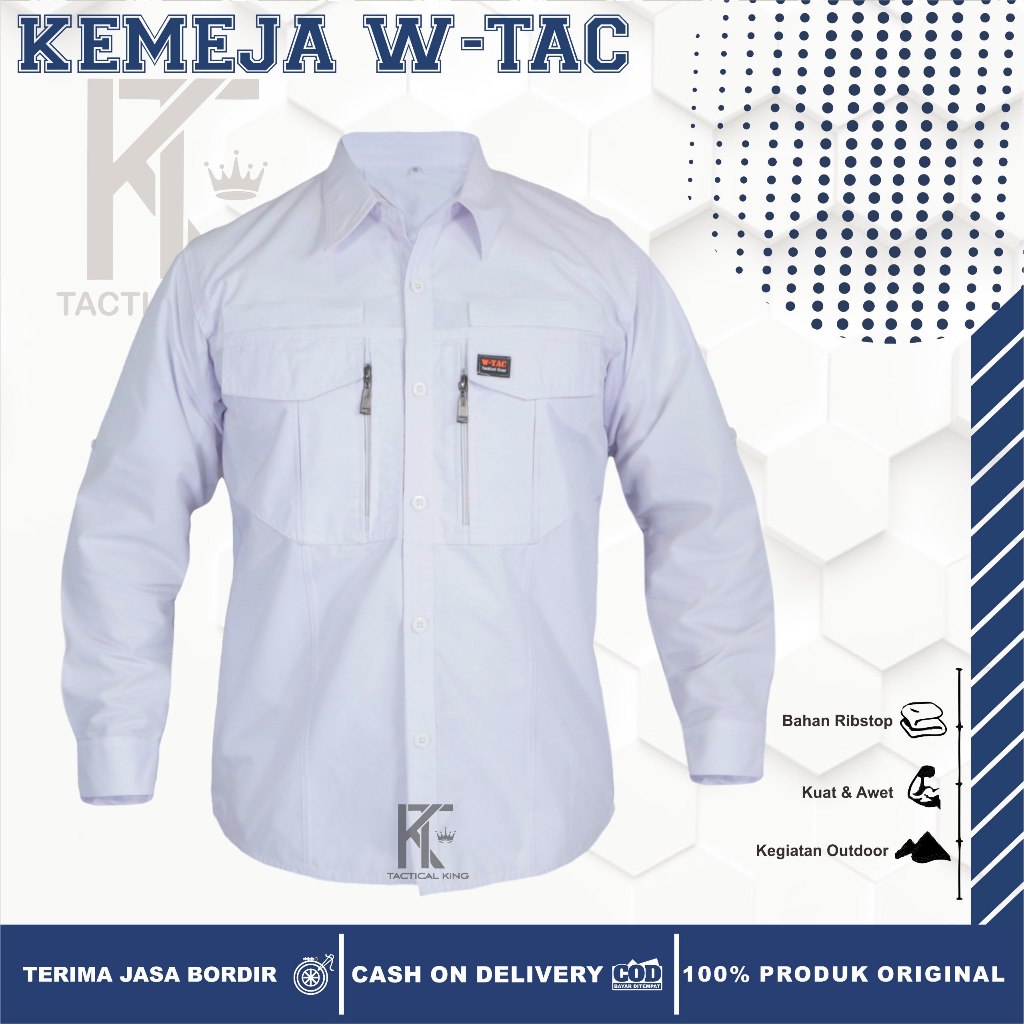 Jual Kemeja Tactical W-TAC Tangan panjang/Baju Kemeja Lapangan Taktical ...