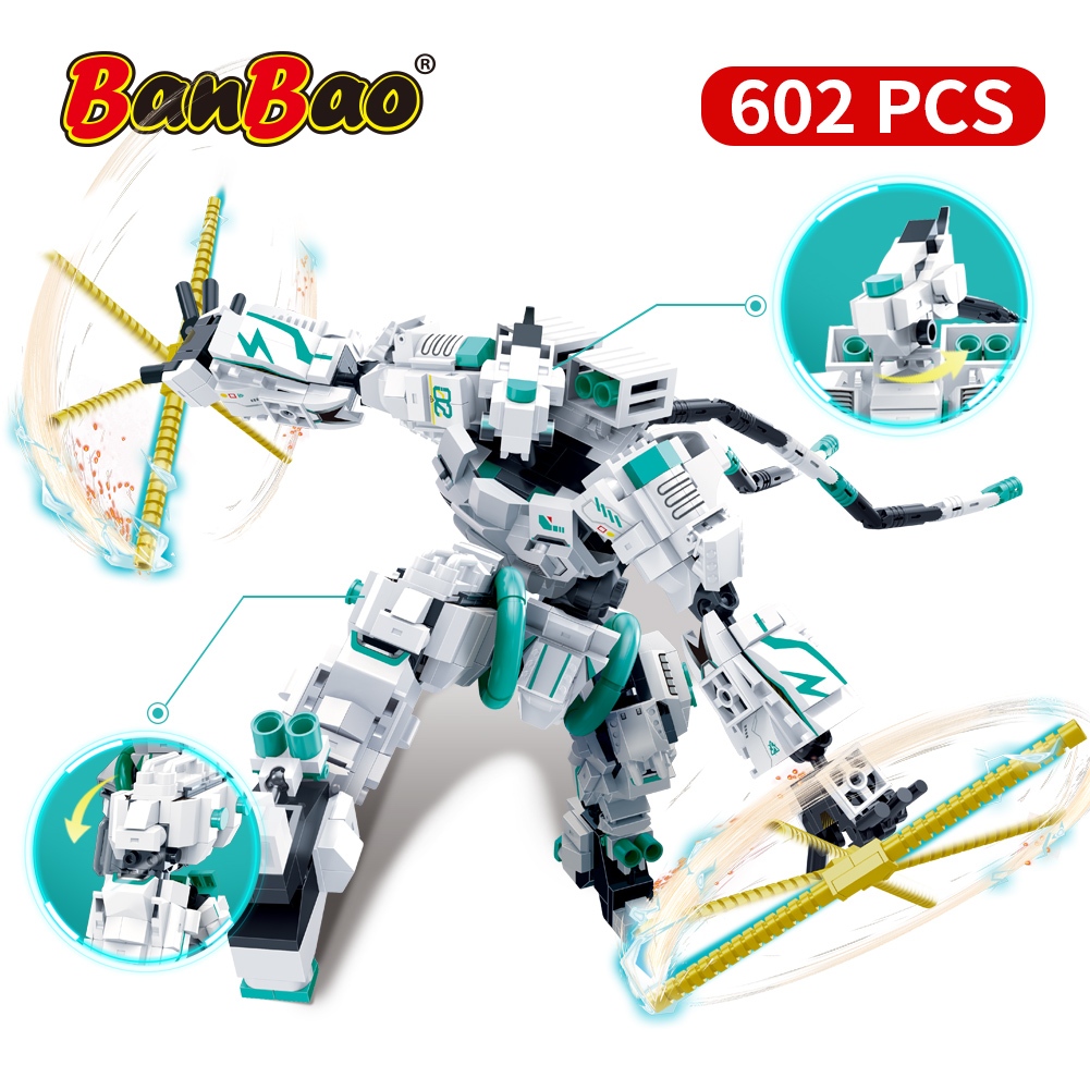Jual BanBao Future Mech Warrior DIY Building Toy Set Super Heroes Toys ...