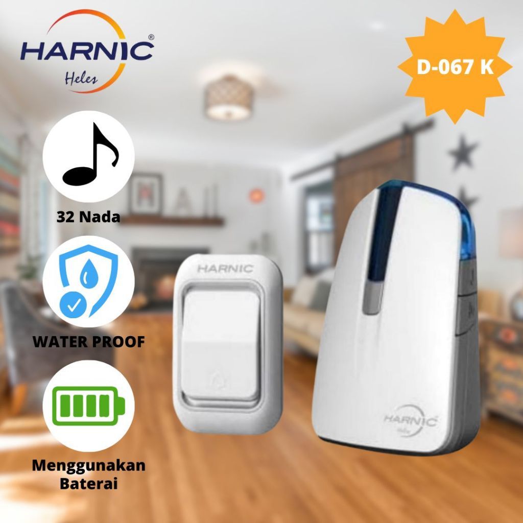 Jual Doorbell HARNIC Heles Bel Pintu / Bell Rumah Wireless Pakai ...