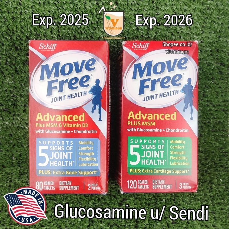 Jual Schiff Move Free Joint Health Repair 80 / 120 Tablet. Glucosamine ...