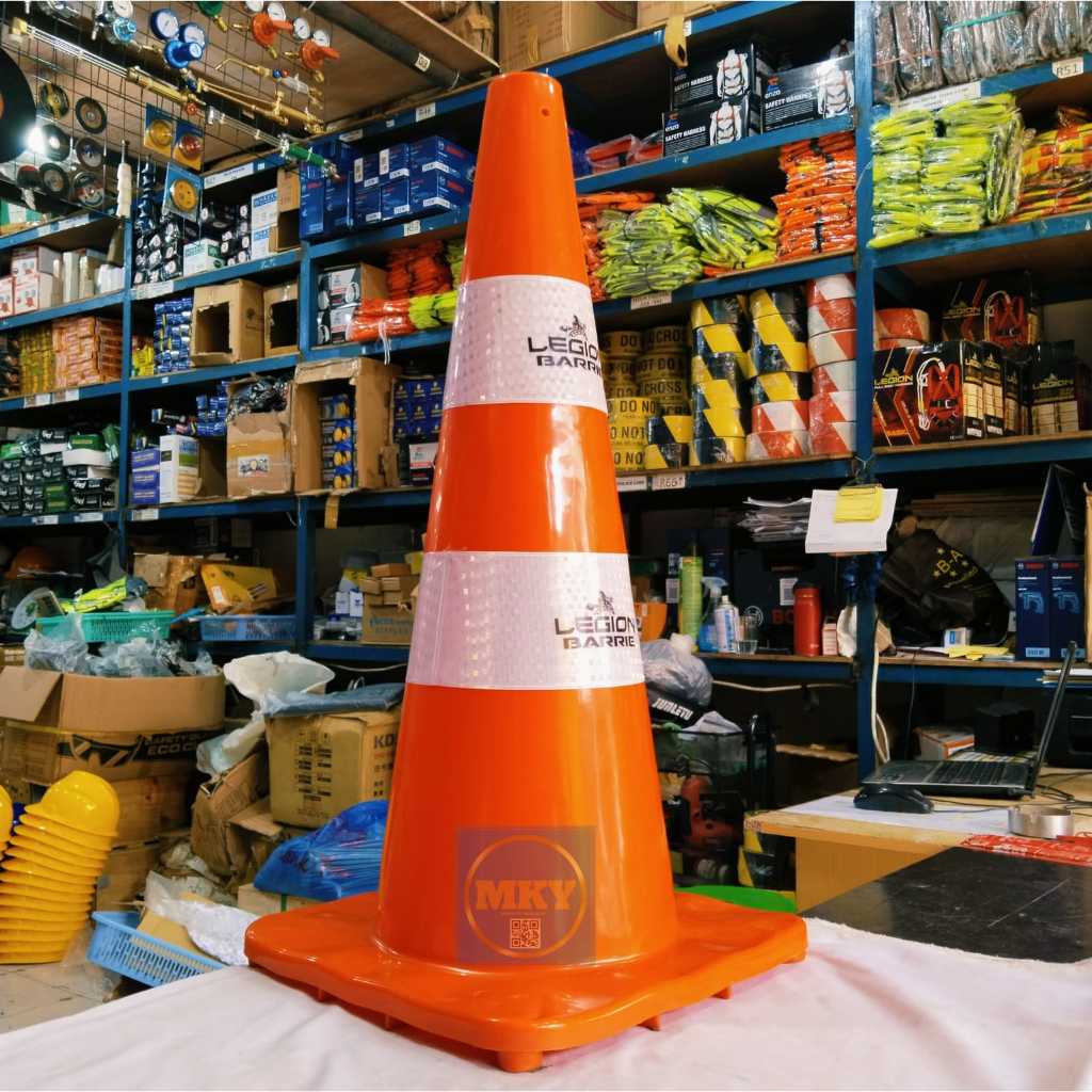 Jual Safety Traffic Cone / Kerucut Lalu Lintas 70 cm Legion / Traffic Cone 70cm / Traffic Cone ...