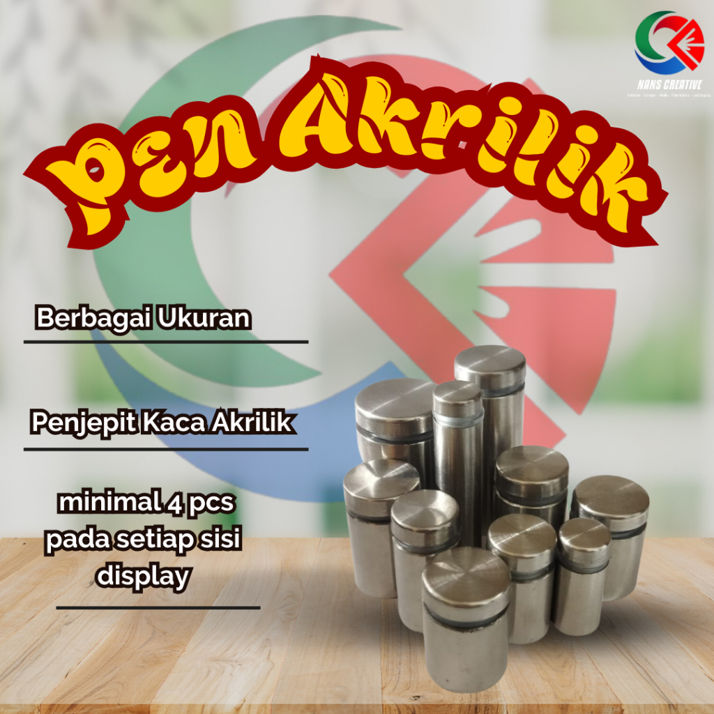 Jual Pen Iklan/ Pen Akrilik/ Baut Akrilik/ Pin Akrilik | Shopee Indonesia