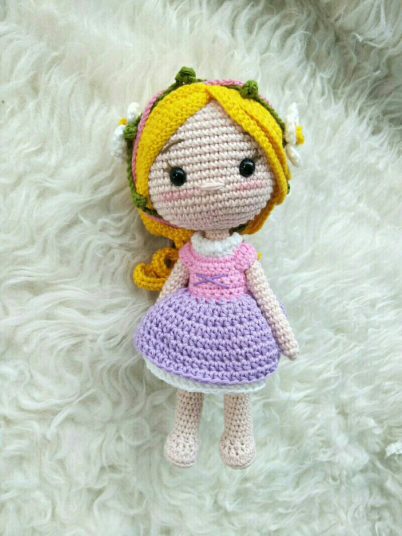 Jual Boneka Rajut - Amigurumi Rapunzel | Shopee Indonesia