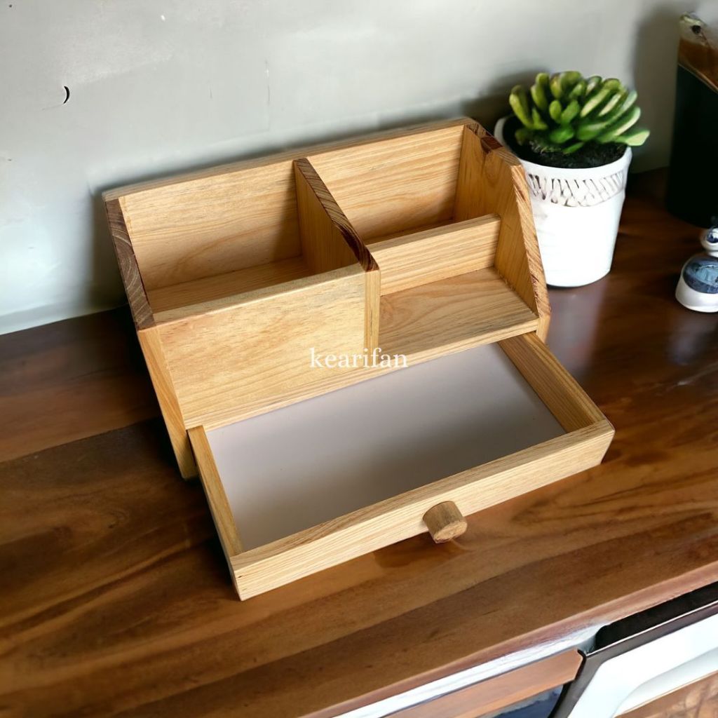 Jual Drawers Storage Code DO-03 / Desk Organizer Pinus / Storage Kayu ...
