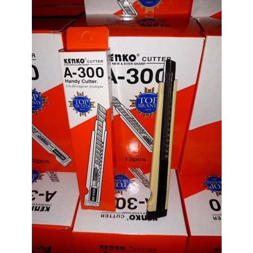 Jual CGP - PISAU CUTTER A-300 KENKO / A300 / A 300 KENKO ⠀ | Shopee ...