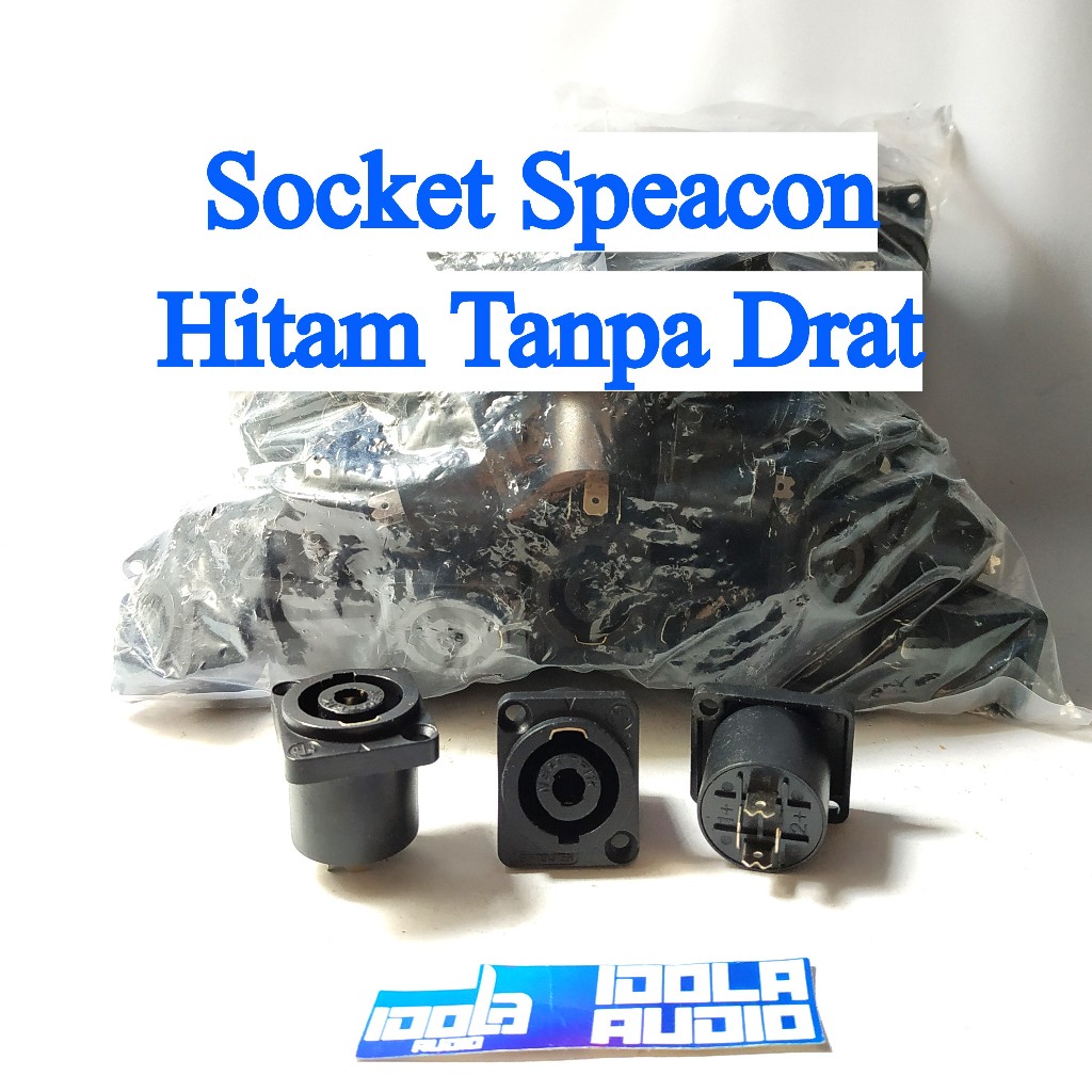 Jual Socket Speacon Hitam Tanpa Drat | Soket Spikon Hitam Non Drat ...