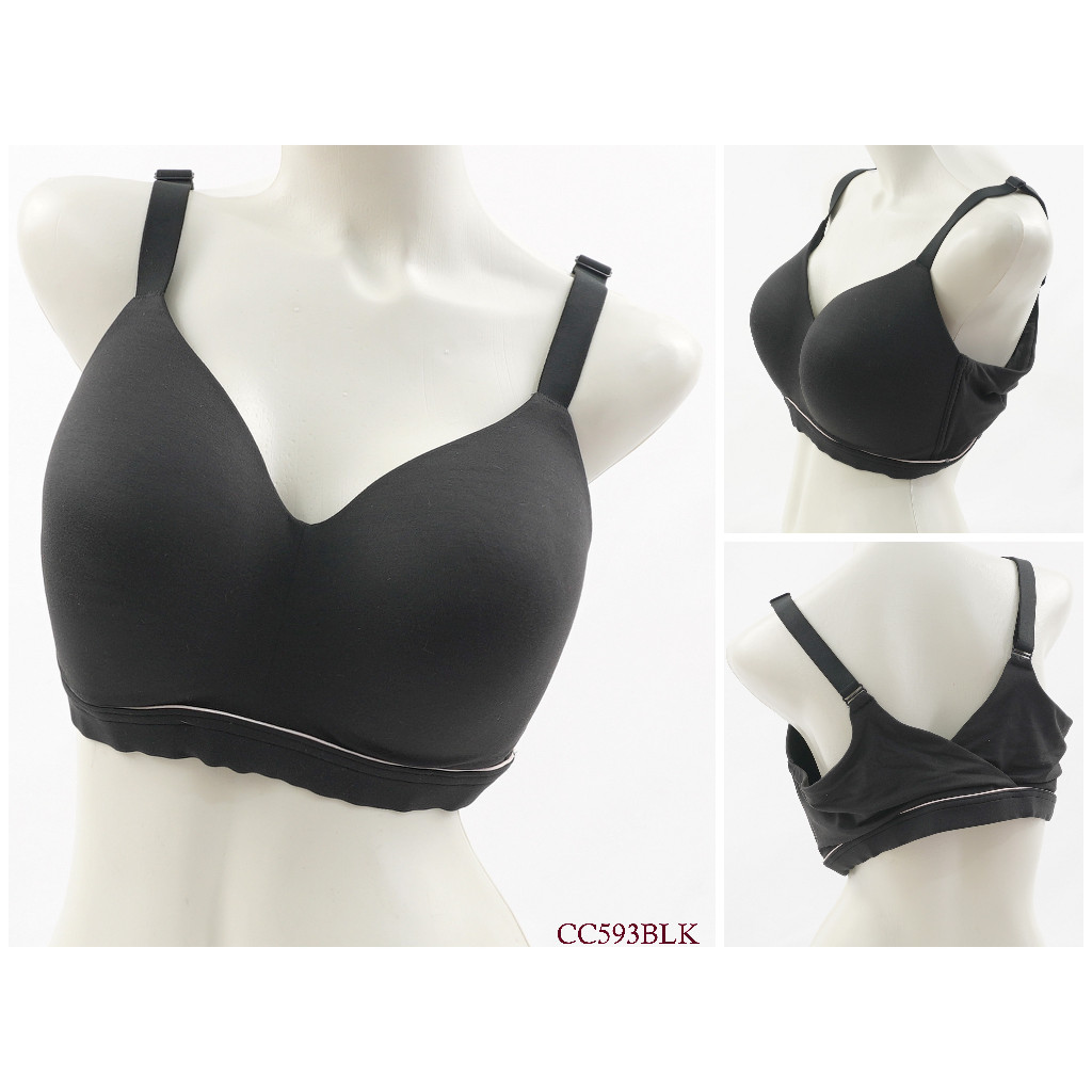 Jual Bra Wanita Tanpa Kawat Busa Tipis Cacloue Full Cup Model Sport Pakaian Dalam Underwear ...