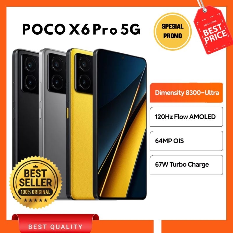 Jual xiaomi poco x6 pro 5g 12/512gb garansi resmi | Shopee Indonesia