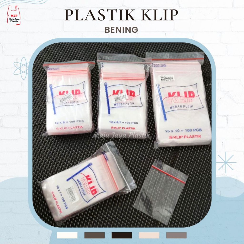 Jual Plastik Klip PE klip isi 100 lembar 4x6 klip 3x5 klip 5x8 klip ...