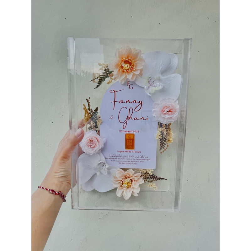 Jual BINGKAI MAHAR PERNIKAHAN FULL AKRILIK MAHAR AESTHETIC MAHAR UANG ...