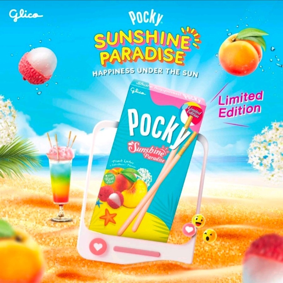 Jual POCKY Summer Paradise / ALMOND / Greentea / Chocolate / Strawberry ...