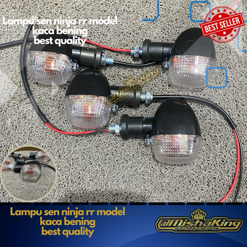 Jual Lampu sen sein seen ninja rr mika bening 4 pcs | Shopee Indonesia