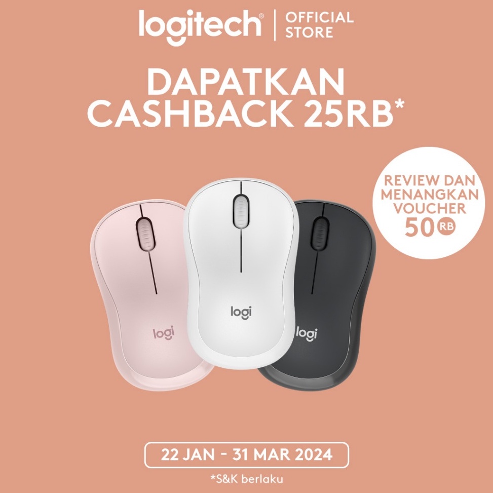 Jual Logitech M24 Mouse Wireless Bluetooth Silent Ringkas Portabel ...