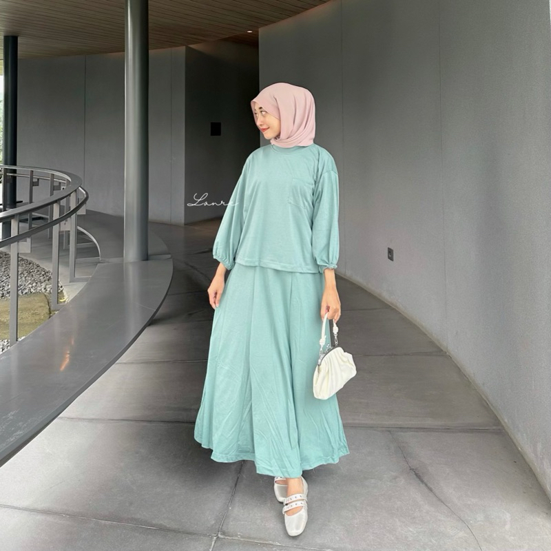 Jual Sovia One Set Rok Bahan Kaos Cotton Combed-Setelan Lucu | Shopee ...
