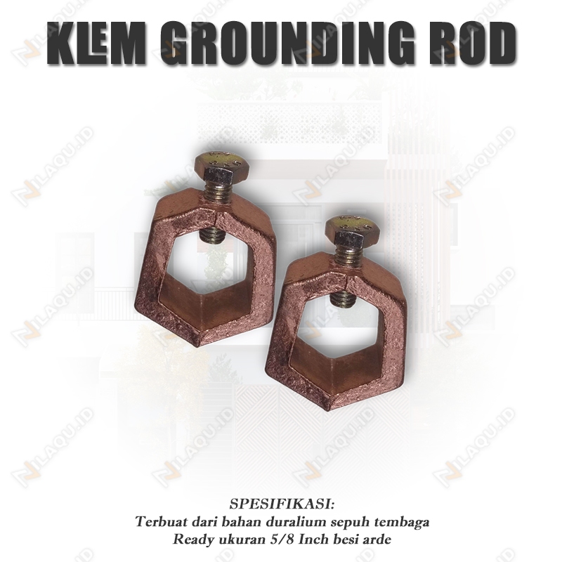 Jual Klem pipa 5/8 clamp besi grounding klem cincin arde penangkal ...